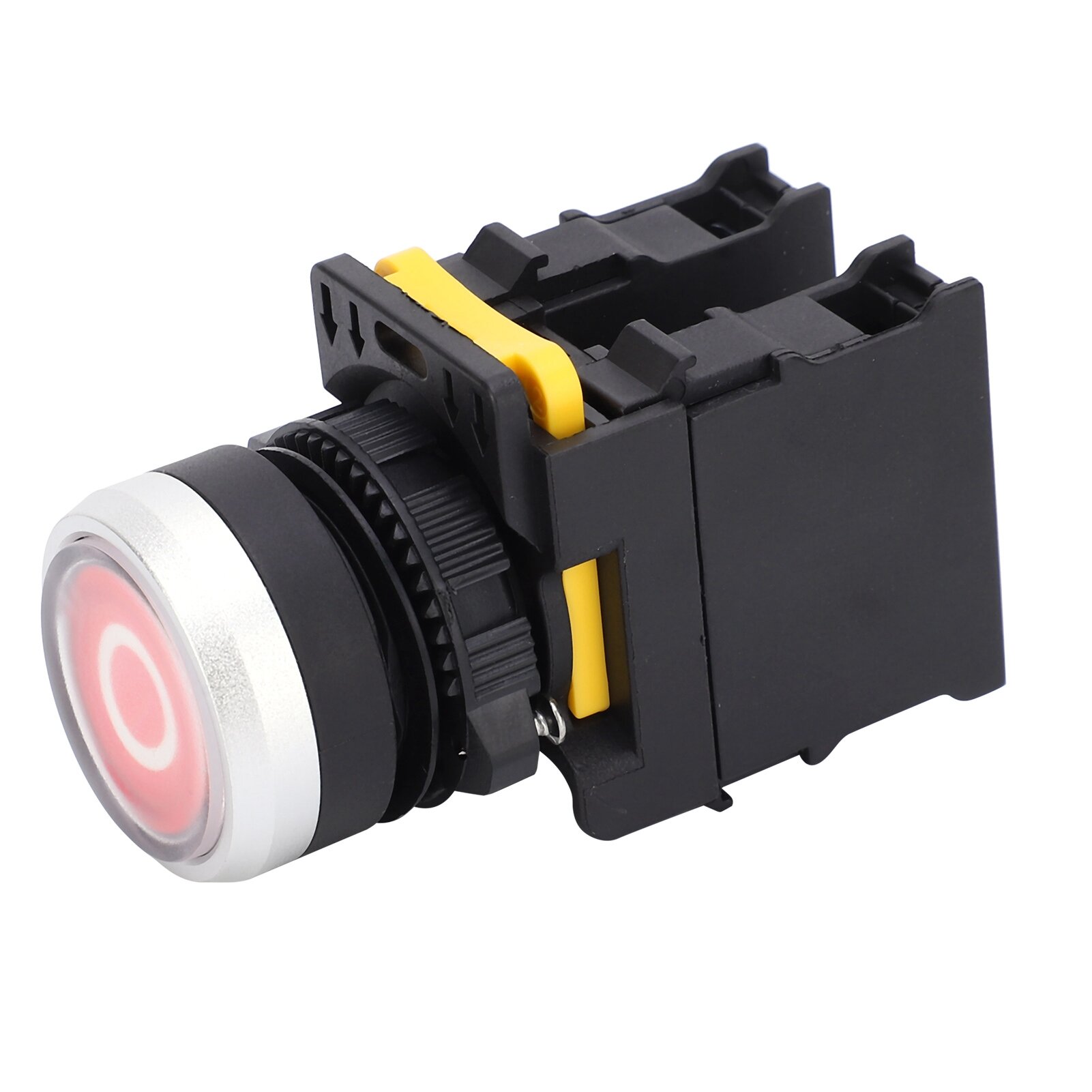 ABS кнопочный переключатель стоп-типа самовозвратный водонепроницаемый кнопочный переключатель красный AC220V