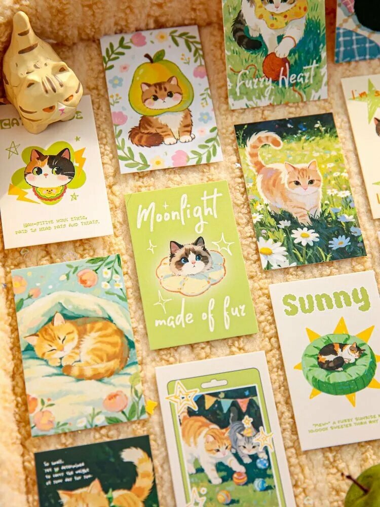 Kawaii набор LOMO карточки "Котики", 28 шт для скрапбукинга, декора и записей