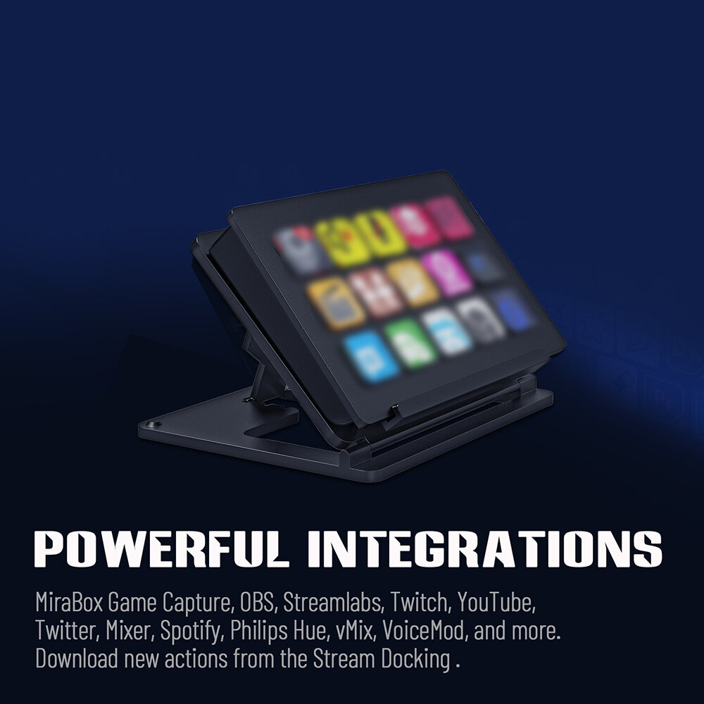 Студийный контроллер Stream Deck, 15 макро-клавиш, для OBS, Twitch, YouTube, совместим с ПК и Mac