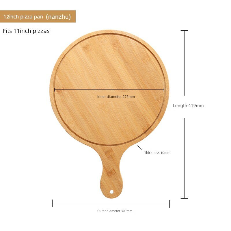 Деревянный бамбуковый поднос для пиццы для домашней выпечки, тарелка для стейка, прямоугольная доска для хлеба и торта,