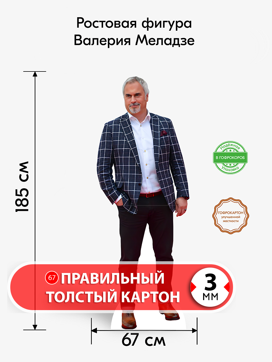 Аксессуар для фотосессий, Валерий Меладзе 7, ростовая фигура бренда "Самое это"