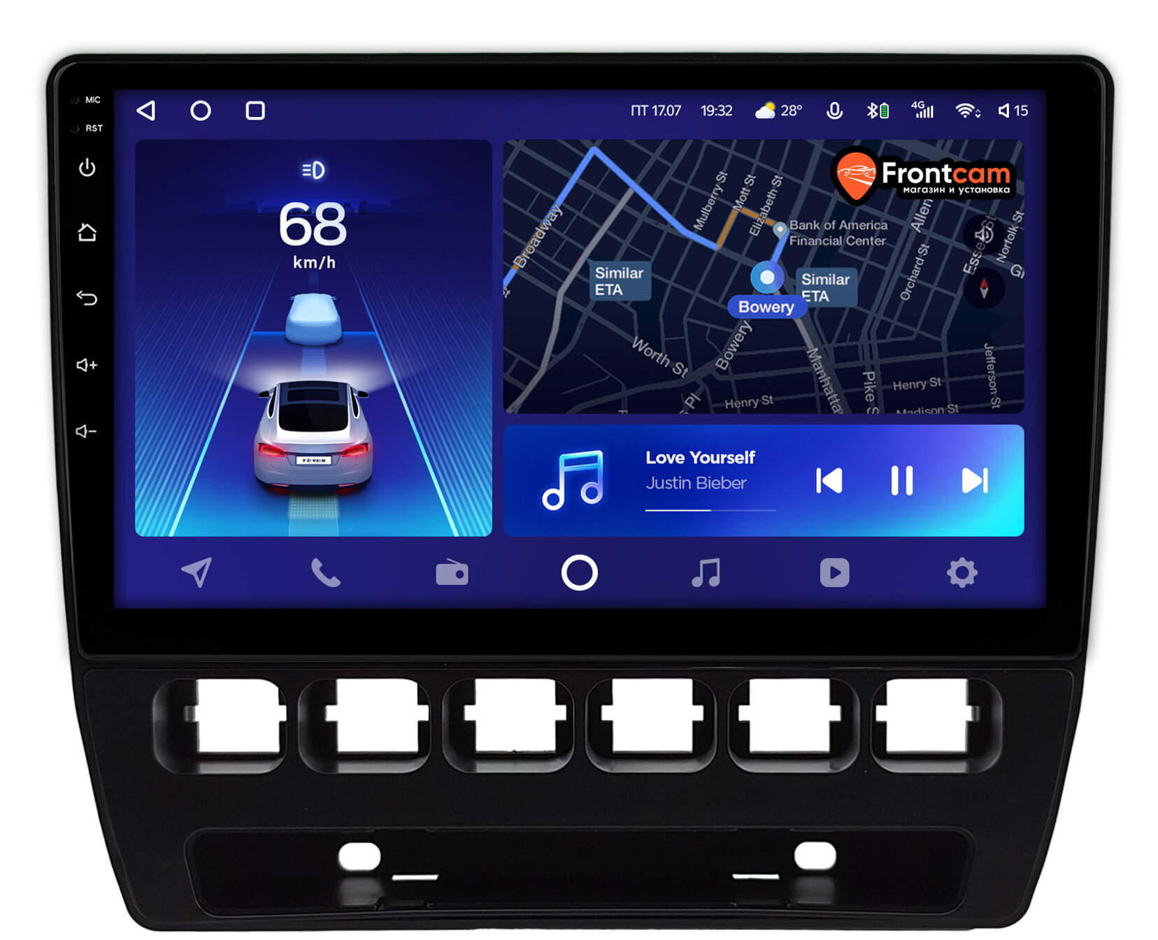 Штатная магнитола Lada ВАЗ 2110 2008-2014, ВАЗ 2111 2006-2014, ВАЗ 2112 2006-2009 Teyes CC2 PLUS 6/128 9" RM-9-0799 Android 10 (4G-SIM, DSP, QLed)