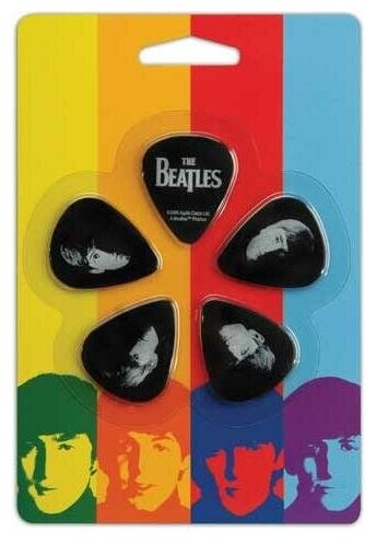Набор медиаторов Planet Waves The Beatles Faces 1CBK2-10B2, упаковка 10 шт.