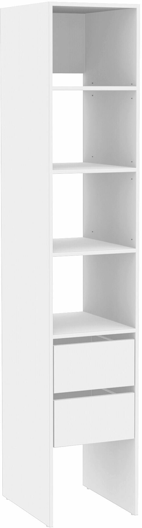 Гардеробная система Стеллаж Модус М0201 40х50х208,4 см С полками С ящиками Белый 1