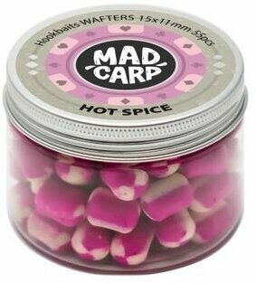 Бойлы нейтральные (вафтерсы) Mad Carp 15x11 мм Hot Spice