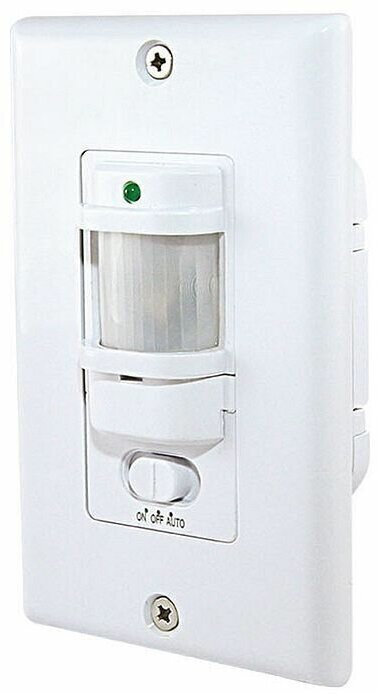 Датчик движения встраиваемый (1200Вт, 10-1800с, 9 метров, 10Лк, угол обзора 140 градусов, IP20, встраиваемый в нишу)