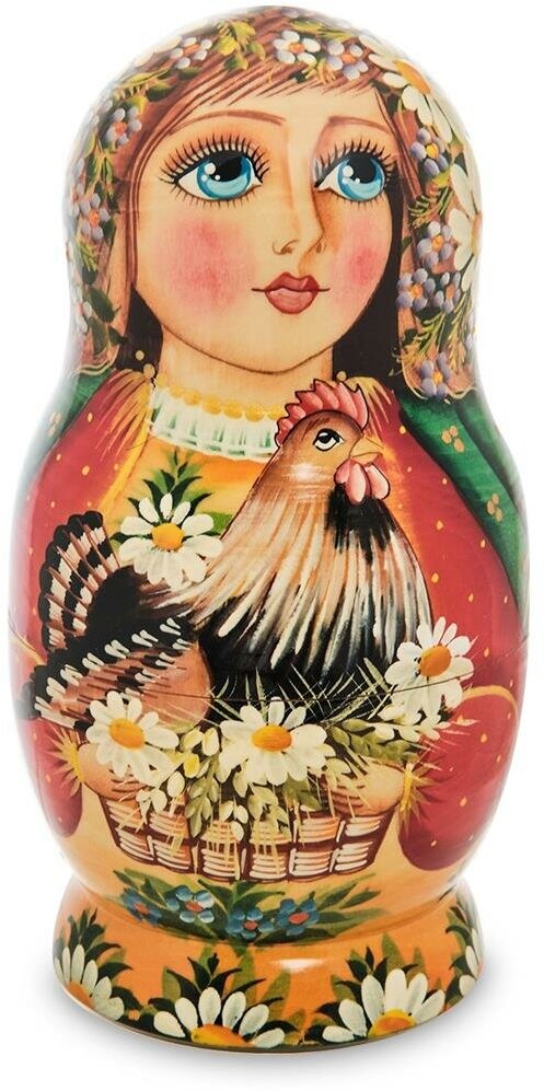 Матрешка Мария и курочка