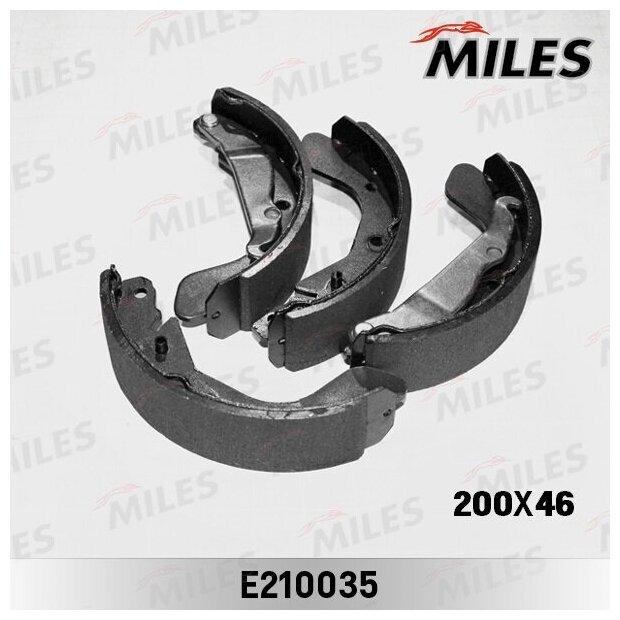 Колодки тормозные Daewoo Nexia; Chevrolet Lanos; ZAZ Sens, Chance задние барабанные Miles