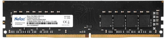 Оперативная память NETAC Basic, DDR4, 16GB (1x16GB), 3200MHz, CL16, DIMM