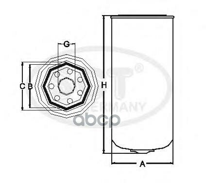 Топливный фильтр MERCEDES SPRINTER/VITO/VARIO 95-06/SSANGYONG/KORANDO/MUSSO/REXTON SCT арт. st309 - высокое качество товара