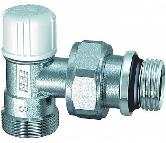 Вентиль Far запорный угловой 1/2" М24х19, EPDM ( FV 1100 C12)