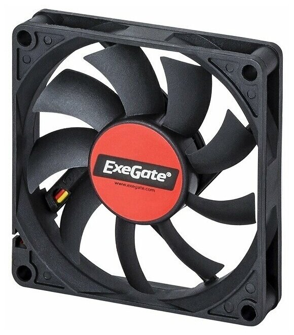 Вентилятор 80х80x15 Exegate ExeGate EX08015S3P, 2000rpm, 22.4dB(M), 0.09A, SBB, 3pin