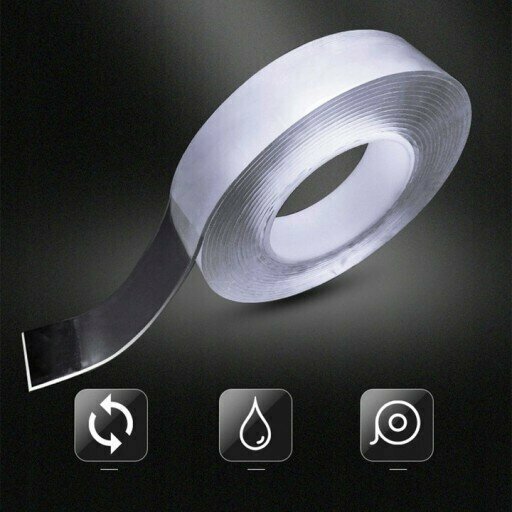 Изоляционная лента, двусторонняя, водонепроницаемая, прозрачная, 3м