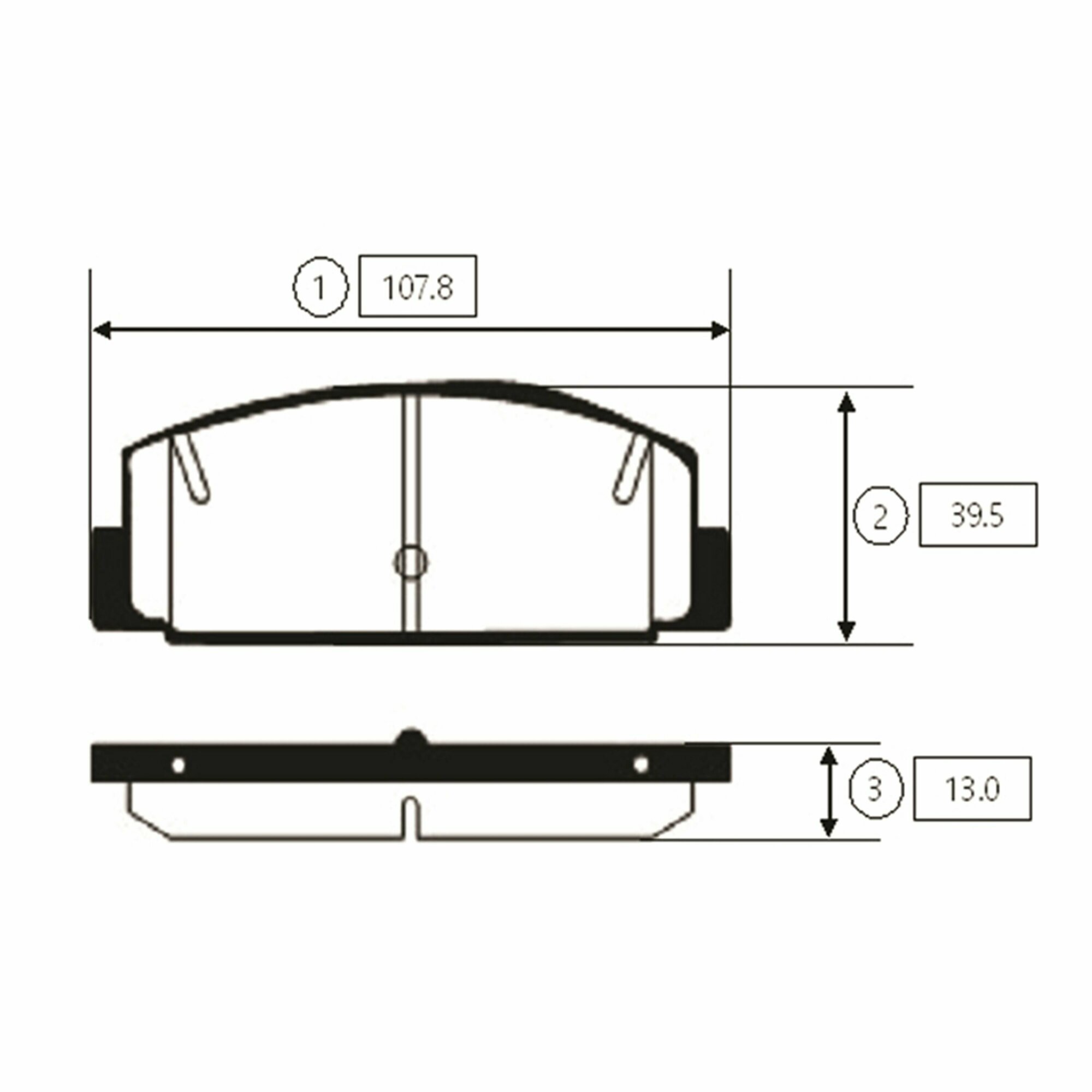 Колодки тормозные Мазда MAZDA RX 7 92>/MAZDA 323 1.8 T/626 91>94 задние Комплект 4 шт
