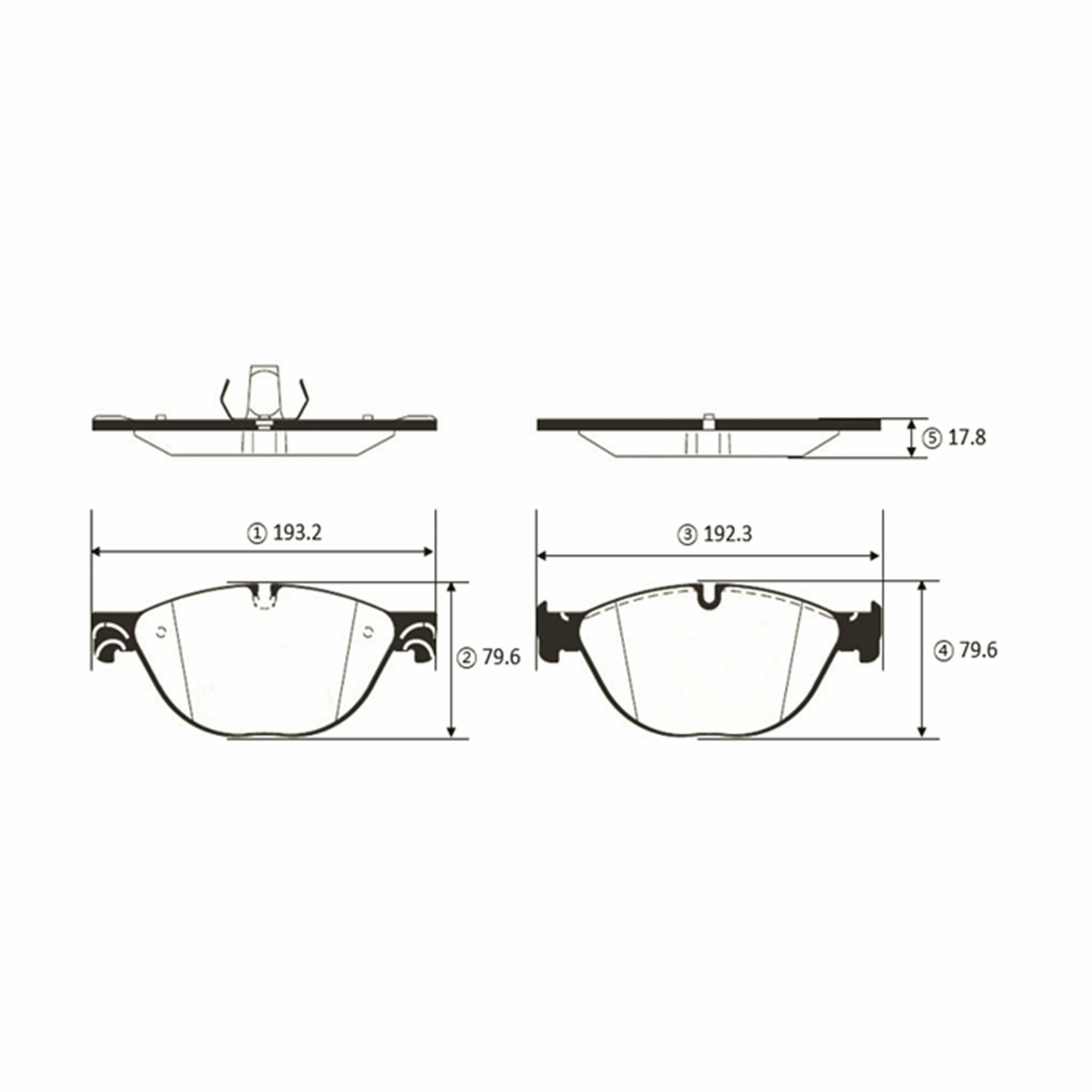 Колодки тормозные Бмв Ягуар BMW E60/E65/M5/M6 04-/JAGUAR FX/XJ/XK 09- передние Комплект 4 шт