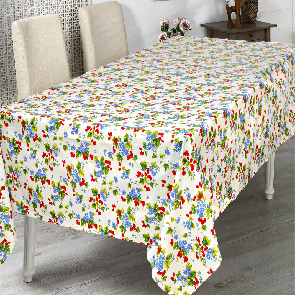 Итальянская скатерть на прямоугольный стол 140х240 см, Vingi Ricami / Скатерть из 100% хлопка