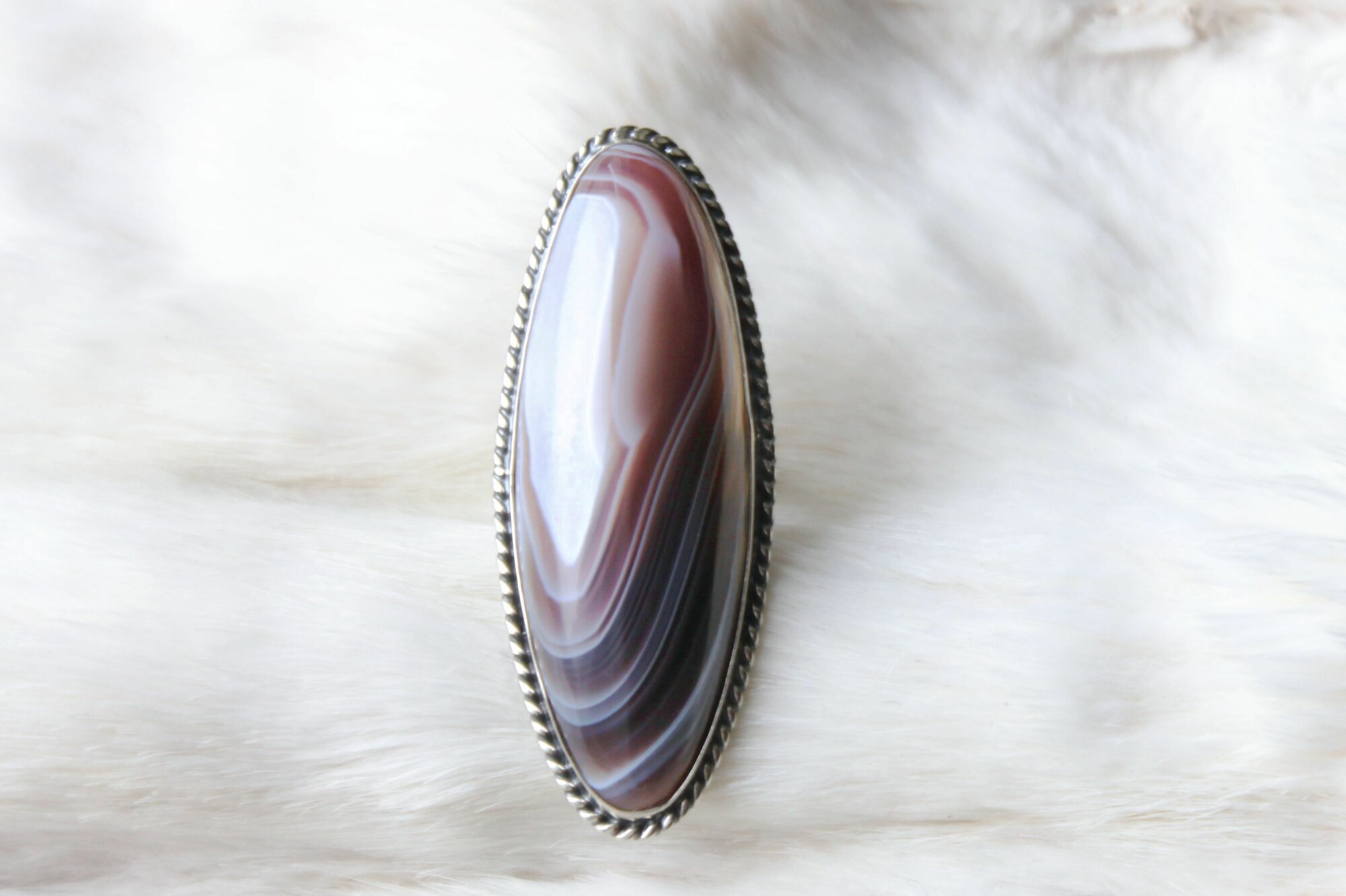 Кольцо, агат