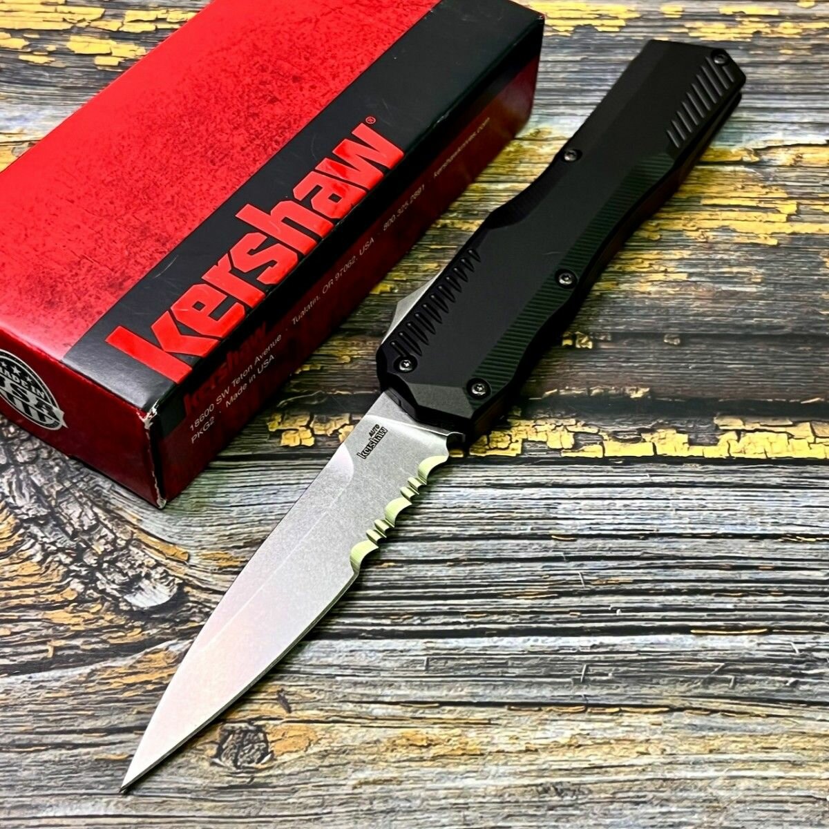 Нож складной Kershaw KS9000ST Livewire, Serrated Blade