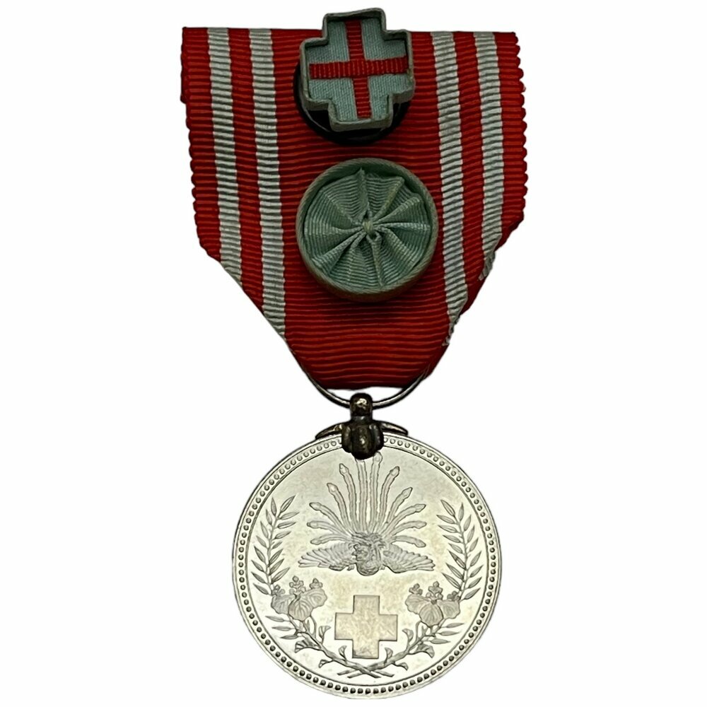 Япония, медаль "Особого члена Красного Креста" с фрачной розеткой 1961-1980 гг. (алюминий)