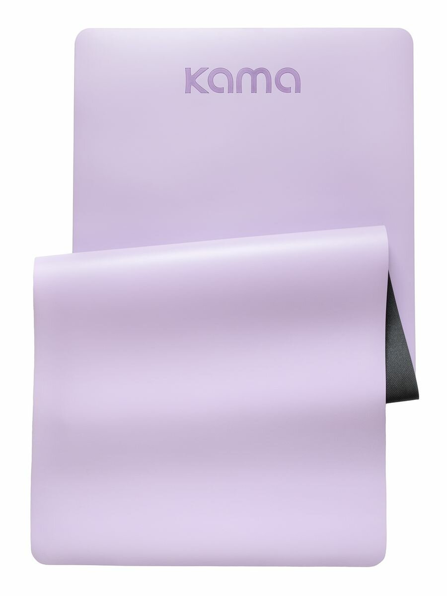 Коврик для йоги/фитнеса Kama/ лиловый /полиуретан каучук /4,5мм