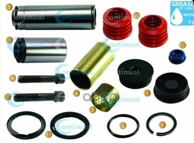 Р/К направляющих суппорта Continual арт. CT2852