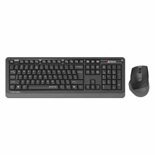 Комплект (клавиатура+мышь) A4TECH Fstyler FGS1035Q, USB, беспроводной, черный [fgs1035q grey]