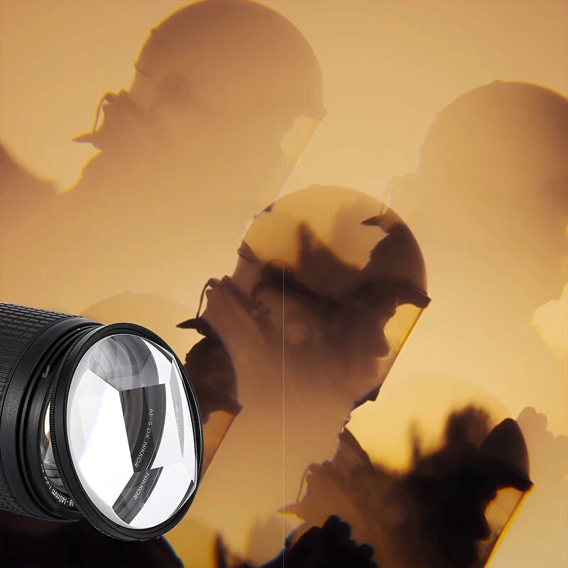 PUYI Prism фильтр 82 мм для Canon Nikon, 4 Plus 1 Prism