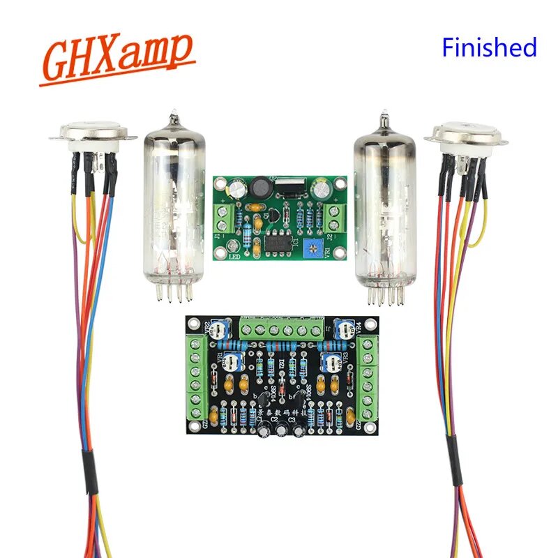 GHXAMP Двухканальный ламповый индикатор 6E2 12В Finished product