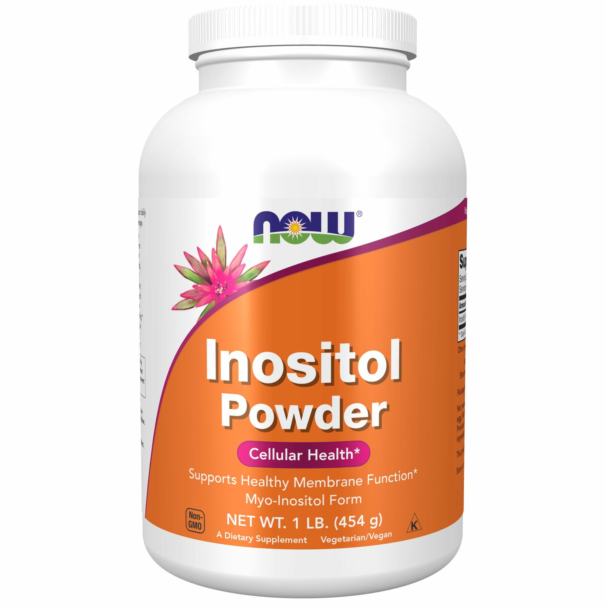 NOW Inositol powder, Инозитол порошок, здоровье нервной системы, 454 грамма