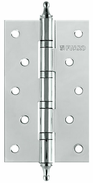 Комплект 8 шт. - Петля универсальная Fuaro 4BB/A/BL 125x75x2,5 CP (Хром) блистер