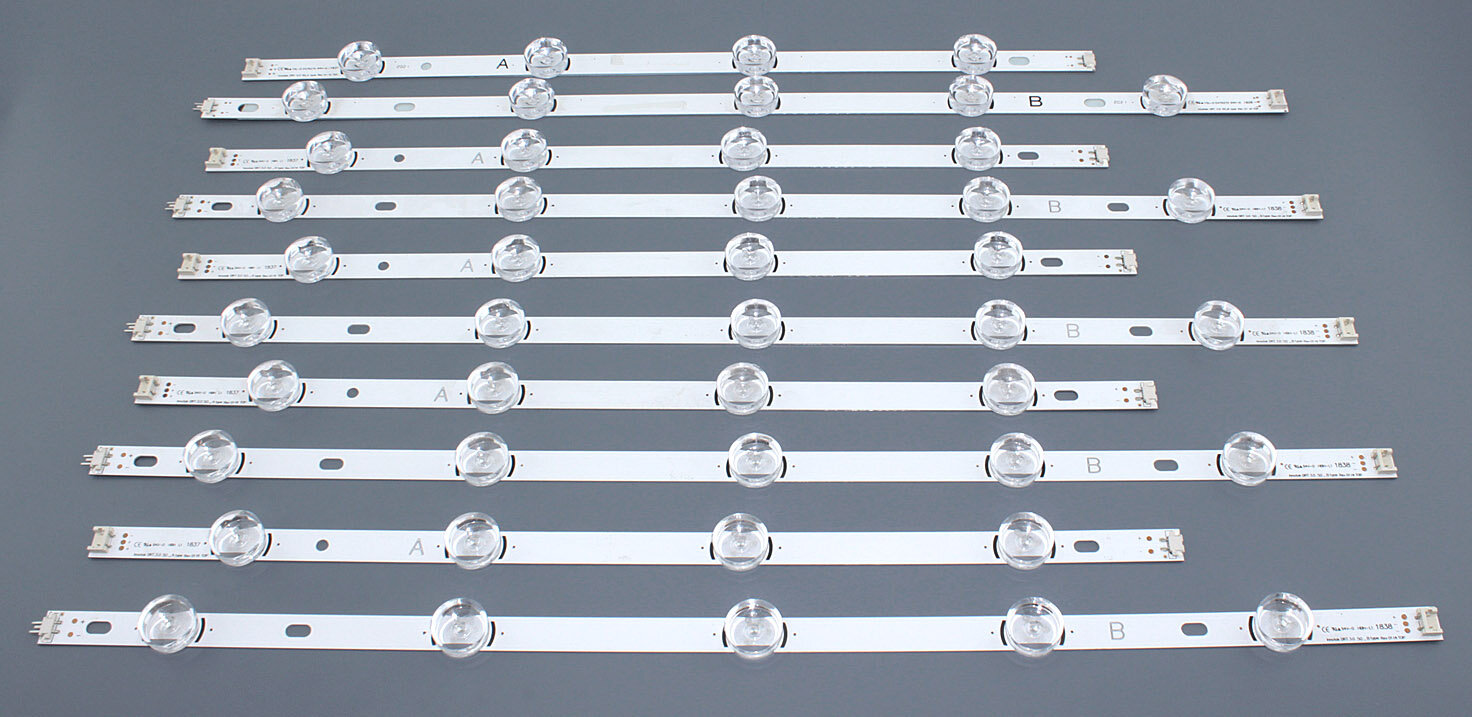 LED подсветка (светодиодная планка) для телевизора TV 50" LG 50LB 50LF, комплект 10 шт