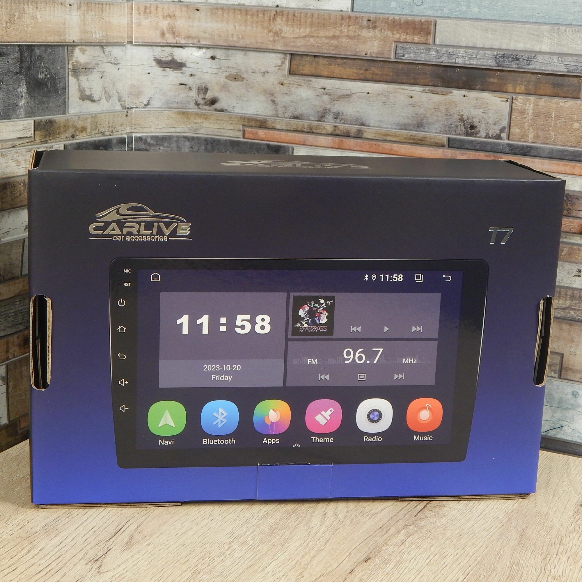 Магнитола Carlive T7, 2 din, 9 дюймов, 2+32GB, WI-FI 5G, BT 5.4, выносной микрофон.