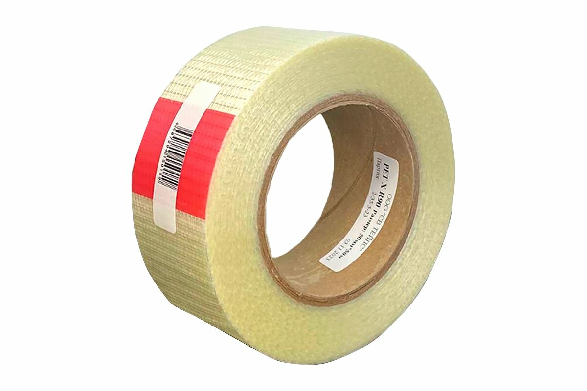 SV Tapes PETXR9001 PET X R 90 липкая лента на ПЭТ, 50ммx50м, армированная стеклосеткой