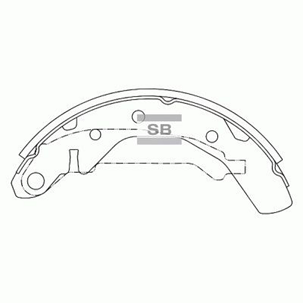 HI-Q SA086 (290611 / 96268079 / 96268686) sa086sns 4086 00 колодки торм. зад. бараб.\ Daewoo (Дэу) Matiz (Матиз) 98