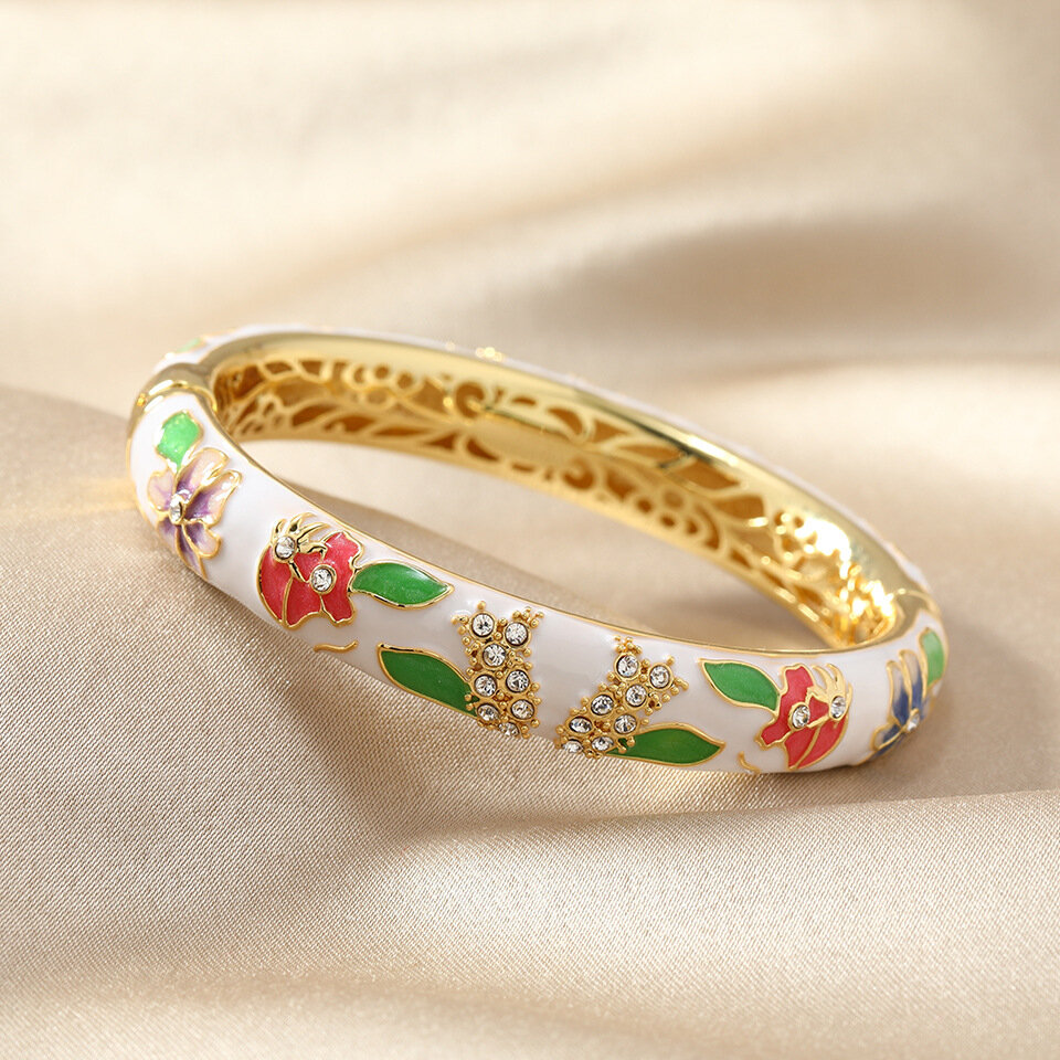 Жесткий браслет morkopela, горный хрусталь, хрусталь