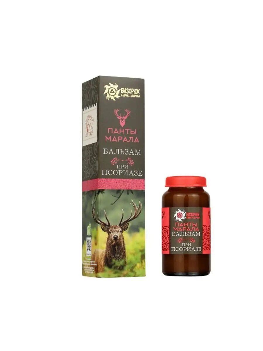 Бальзам Целебный Алтай Панты марала При псориазе