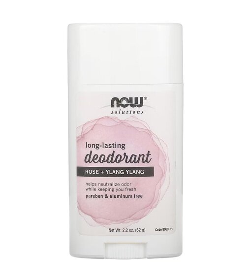 Now foods дезодорант без парабенов и алюминия роза и иланг-иланг 62 гр