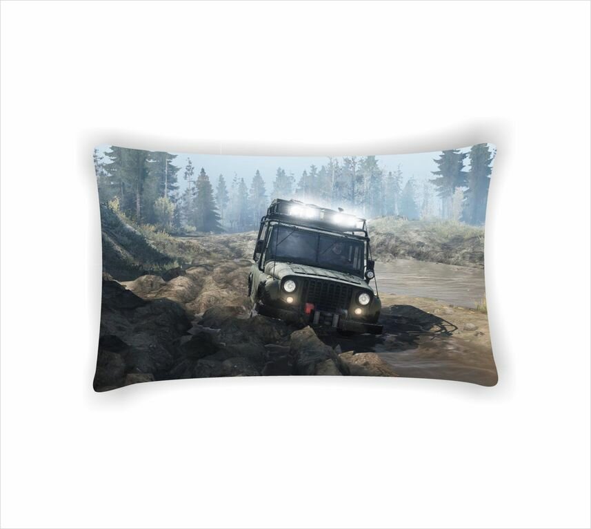 Подушка Spintires, Спинтайрес №10, С двух сторон