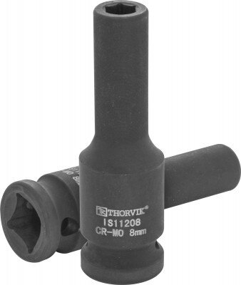 Thorvik Головка уд. шестигран. кв.1/2" М 8 мм удл. IS11208 Thorvik