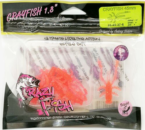 Силиконовая приманка Crazy Fish CRAYFISH 1.8" 26-45-37-6