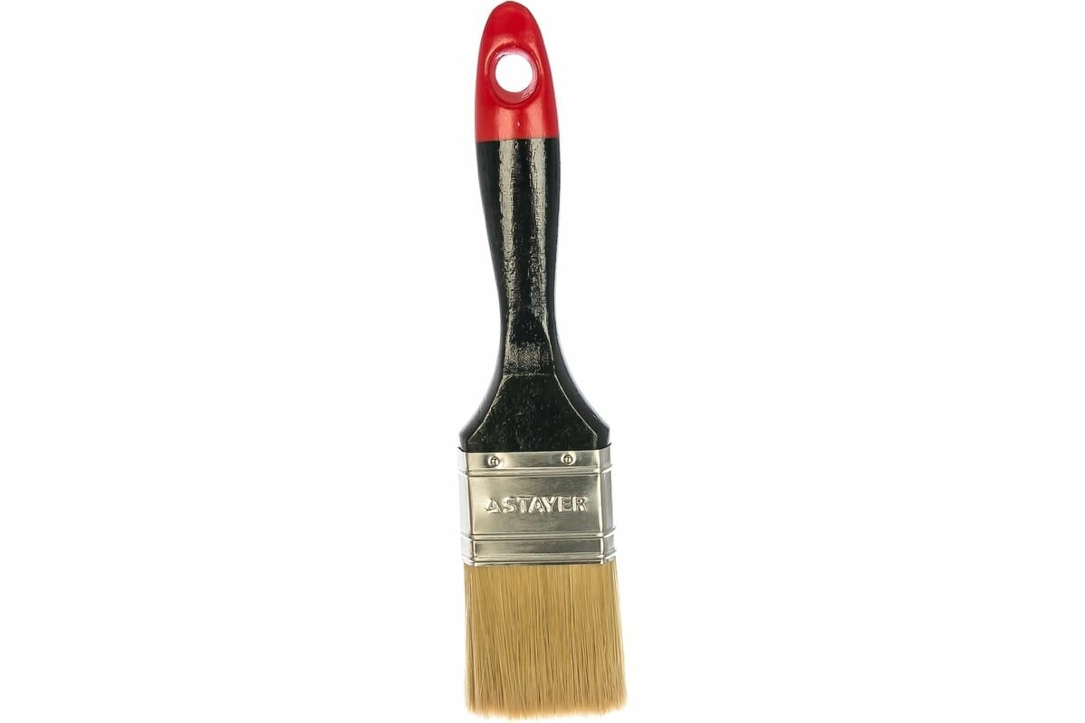 Плоская кисть STAYER Professional Universal светлая натуральная щетина, деревянная ручка, 50мм, 2" 0104-050