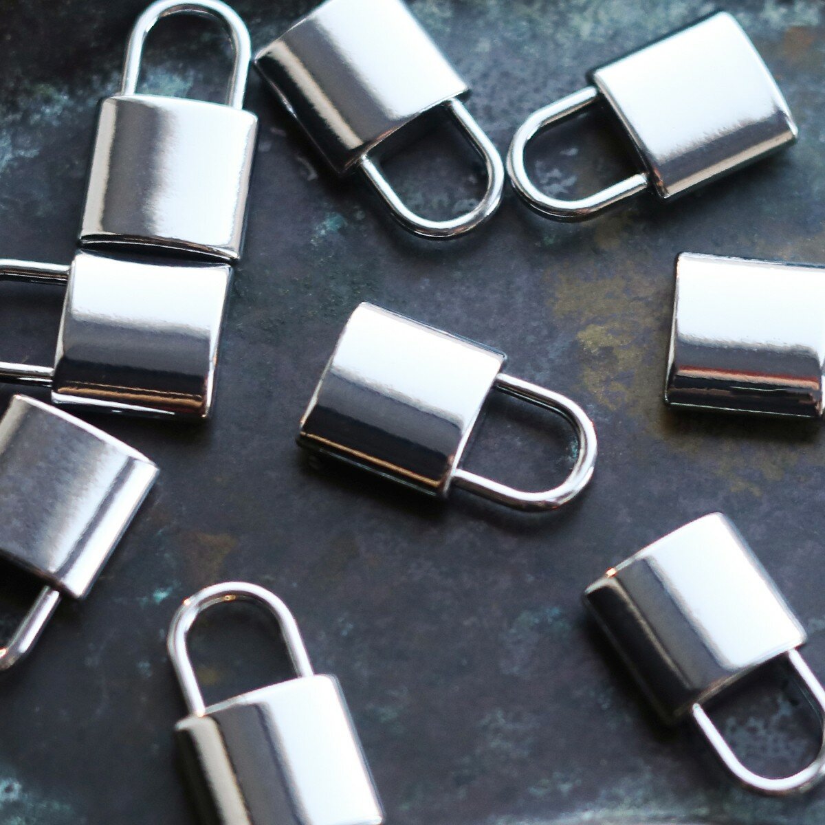 Кулон Подвеска металлическая 8 шт. для рукоделия / браслета / сережек, цвет платина, 18x11x4 мм