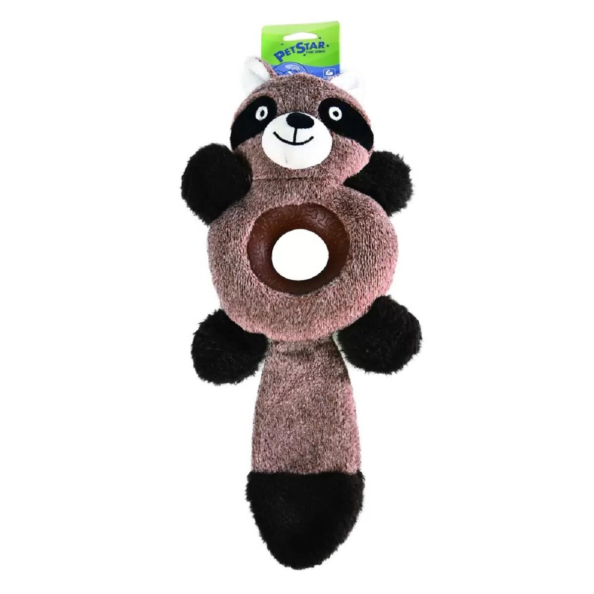 PET STAR игрушка для собак 41*20.5см енот, плюшевая