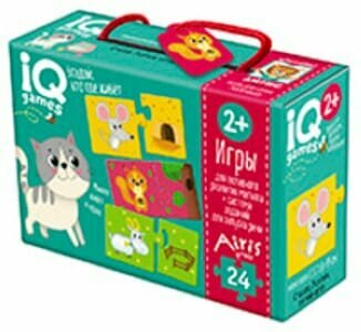 IQ Игры Парочки. Угадай, кто где живет. Запуск речи (12 пазлов, 24 детали) (в коробке) (от 2 лет) 28