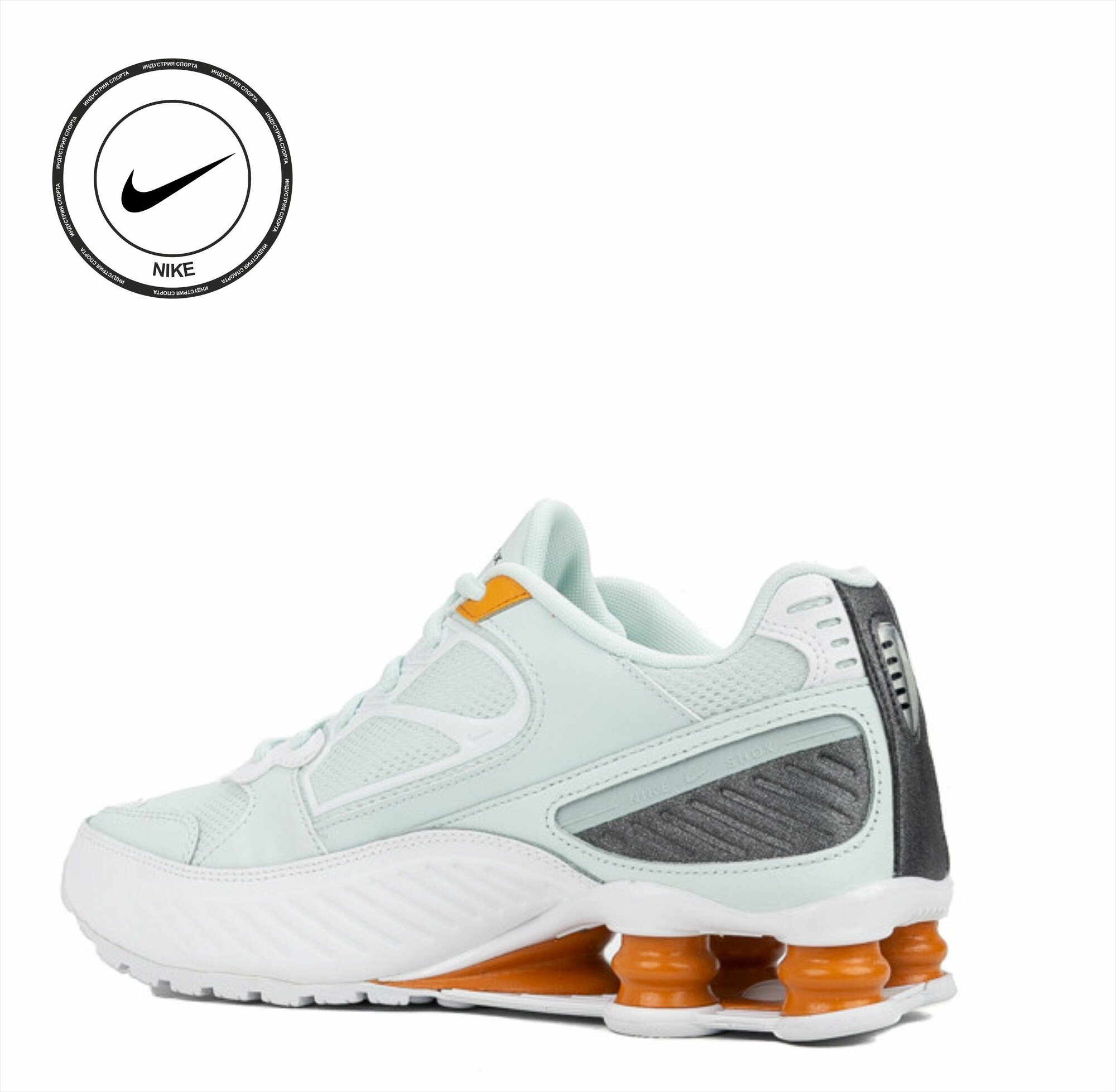 Кроссовки NIKE Shox Enigma Ghost, размер 5 US, черный/красный/белый — фото 1