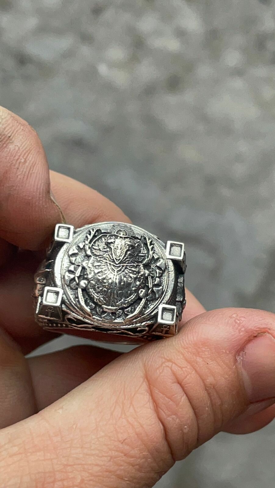 Печатка, серебро, 925 проба