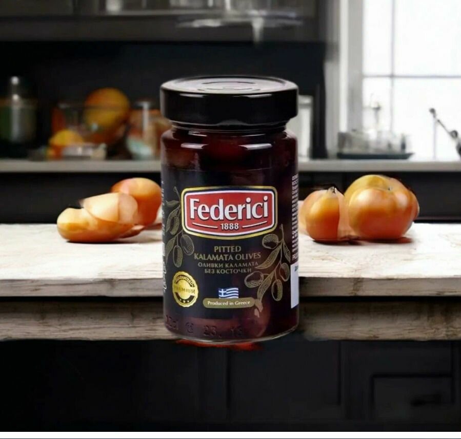 Оливки Federici Каламата без косточки, 300 г