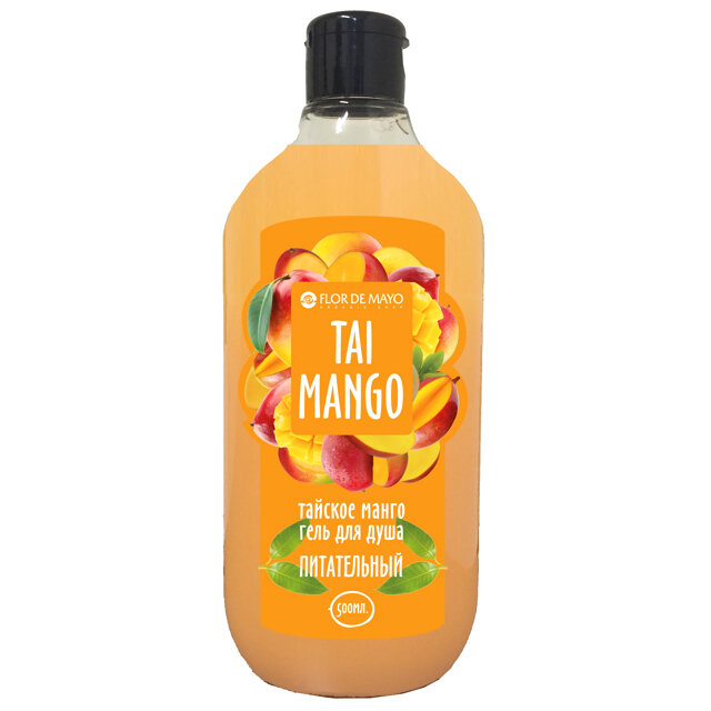 FLOR DE MAYO Гель для душа Тайский манго 500 мл с тропическим ароматом и увлажнением кожи