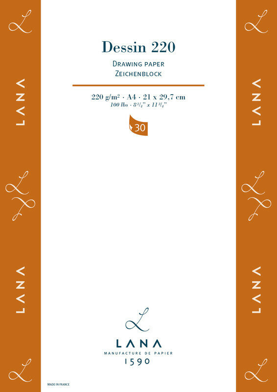 Альбом для рисования LANA "Dessin", 220 г/м2, А4, 30 л 15023529
