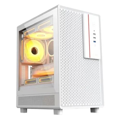 Корпус mATX Accord M3301, Midi-Tower, без БП, белый [acc-m3301w]